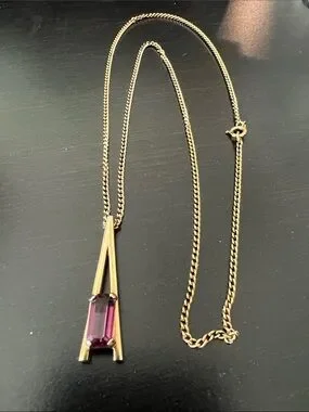 Avon | Jewelry | Vintage 975 Plaza Iv Collection Purple Emeraldcut ...